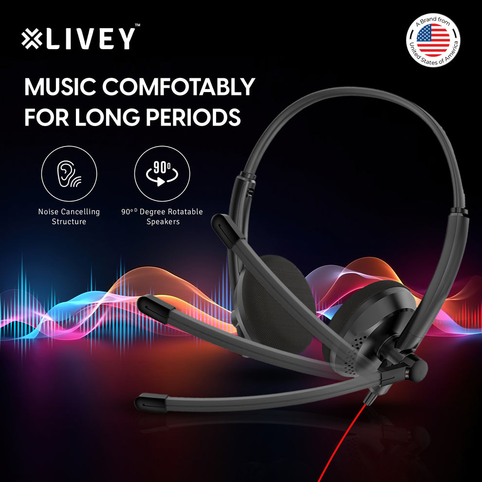 LIVEY 410DM ENC USB Headset, Optimized for MS Teams, UC – LIVEY ...